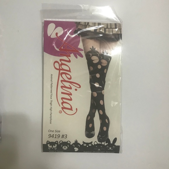 Angelina | Accessories | Angelina Animal Faux Thigh High Pantyhose Ac6 ...